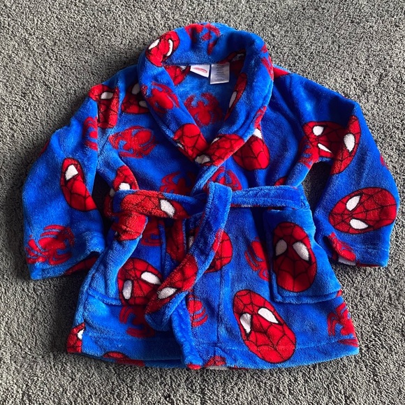 Marvel | Pajamas | Marvel Blue Red S Spiderman Robe | Poshmark